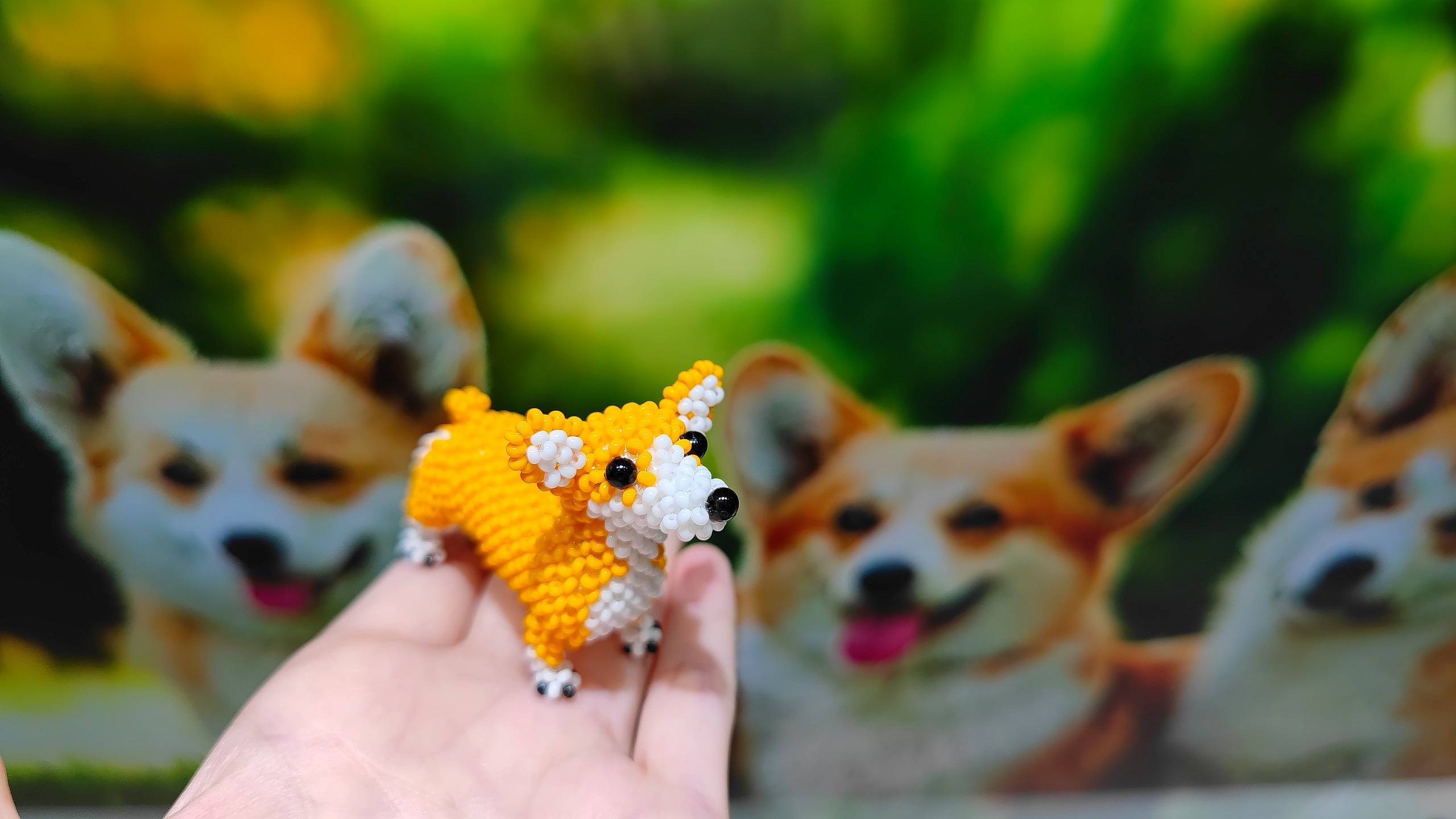 Мастер-класс Корги из бисера/Часть 1. Голова и Туловище