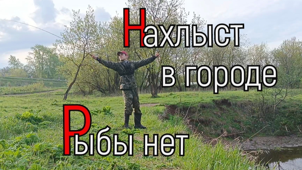 Нахлыст, рыбалка в городе. Рыбы нет!