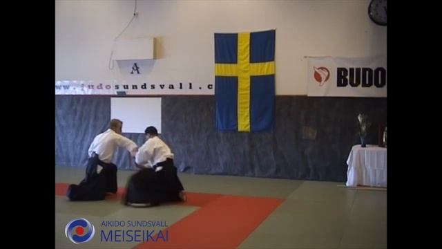 2 Aikido Suwariwaza Shomen Uchi Sankyo Shishiya Sensei, Sundsvall 2002
