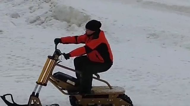 Электрический Снегоход Супер Практик Тест-драйв