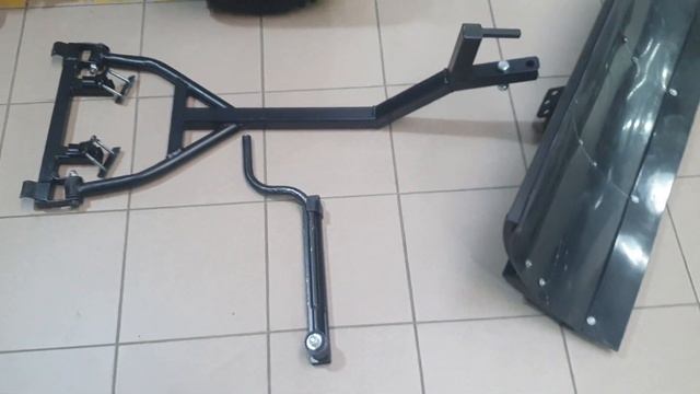 Обзор Снегоотвала  для эл.квадроцикла Дачник и Фермер