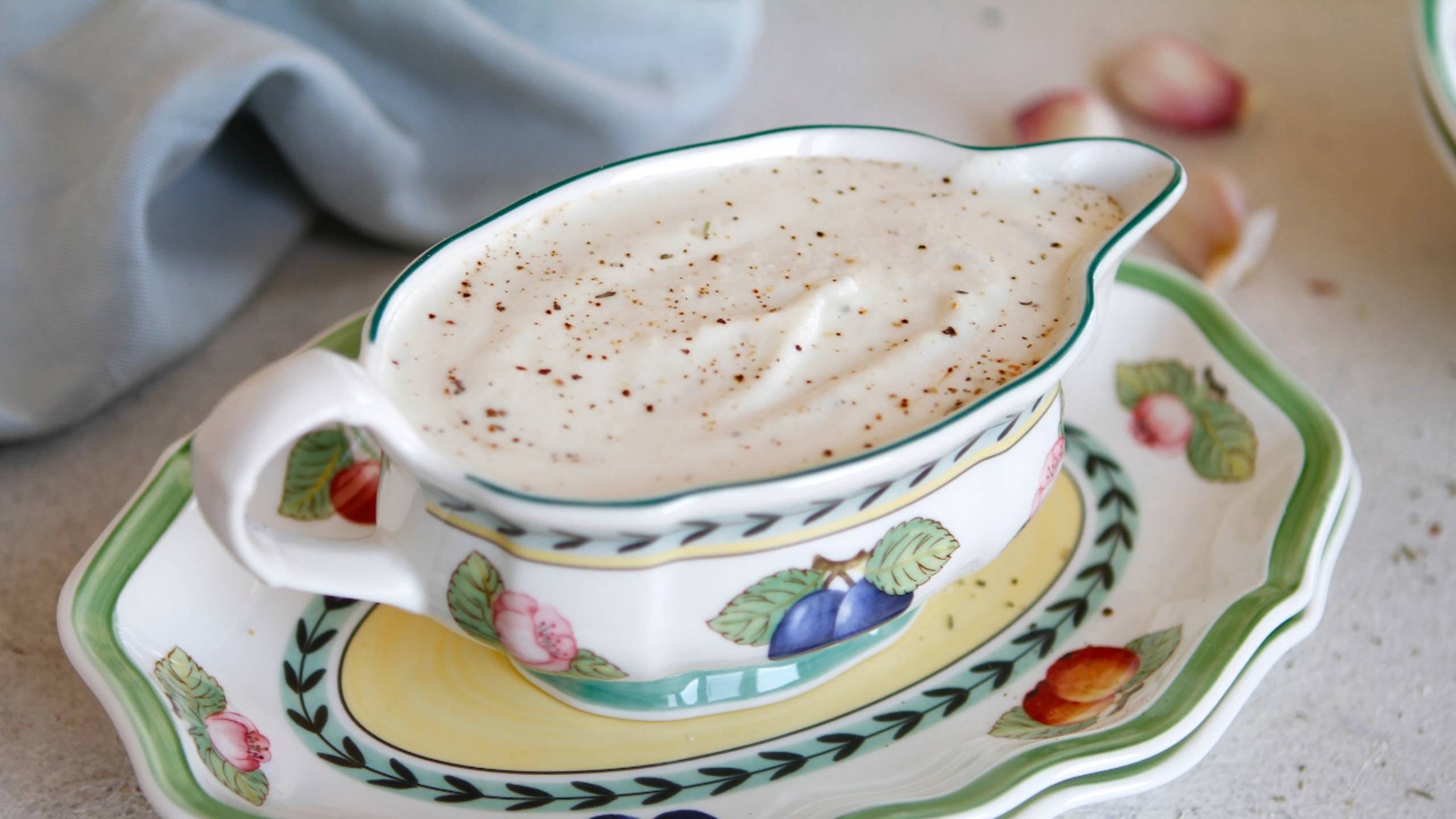 Сливочный соус из цветной капусты / к макаронам, мясу или рыбе