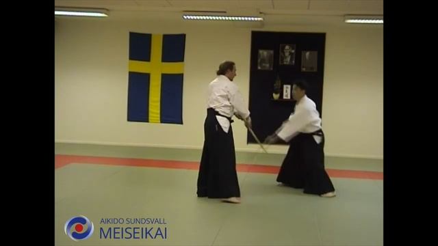17 Aikido Jo Tai Ken Gyaku Hanmi b4 Grabbing Nikyo, Shishiya Sensei, Sundsvall 2001