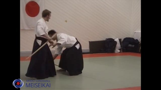 7 Aikido Ken Tai Ken Gyaku Hanmi Zempo Gedan Ikkyo Shishiya Sensei Sandviken 2003