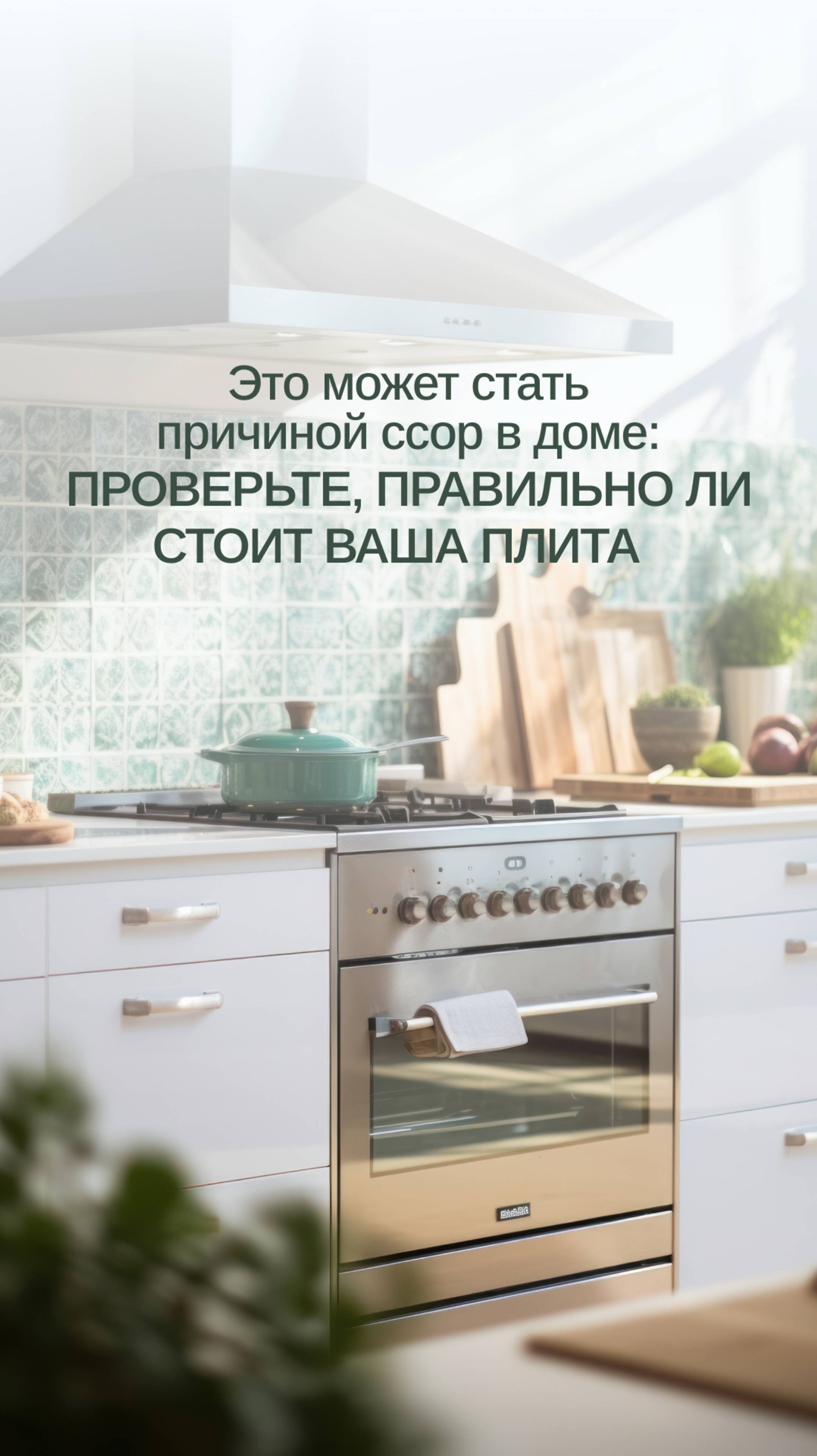 Это может стать причиной ссор в доме: проверьте, правильно ли стоит ваша плита