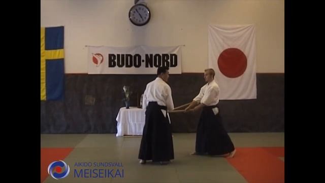 20 Aikido Ken Tai Ken Shomen Uchi Kotegaeshi Shishiya Sensei Sundsvall, 2002