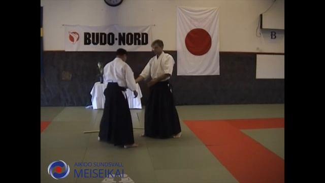 19 Aikido Ken Tai Ken Shomen Uchi Ikkyo Omote Shishiya Sensei Sundsvall, 2002