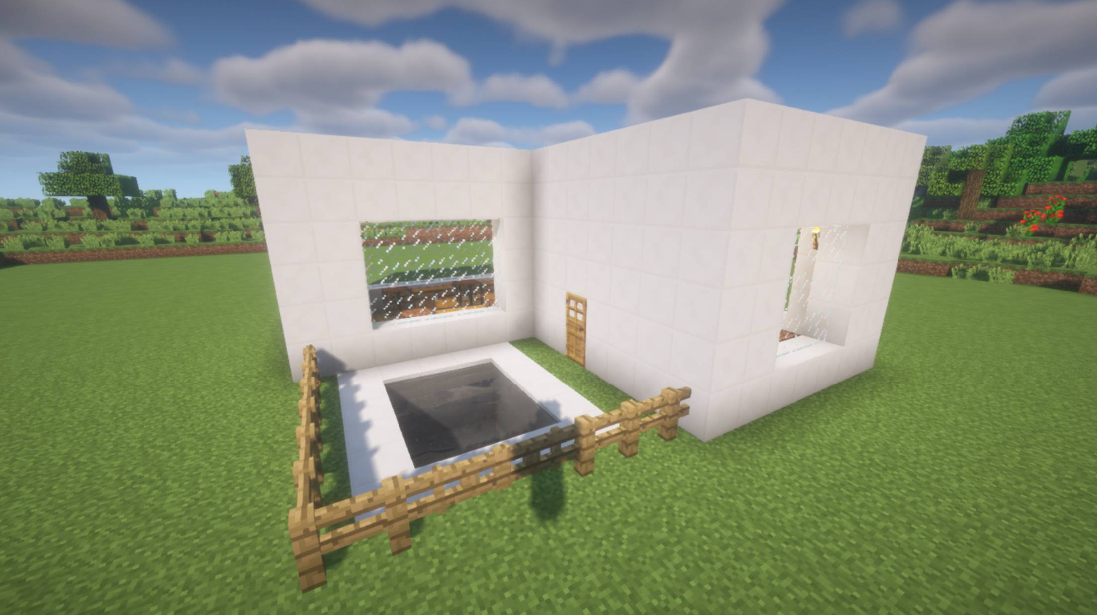 ДОМ ХАЙ-ТЕК С БАССЕЙНОМ В МАЙНКРАФТ!