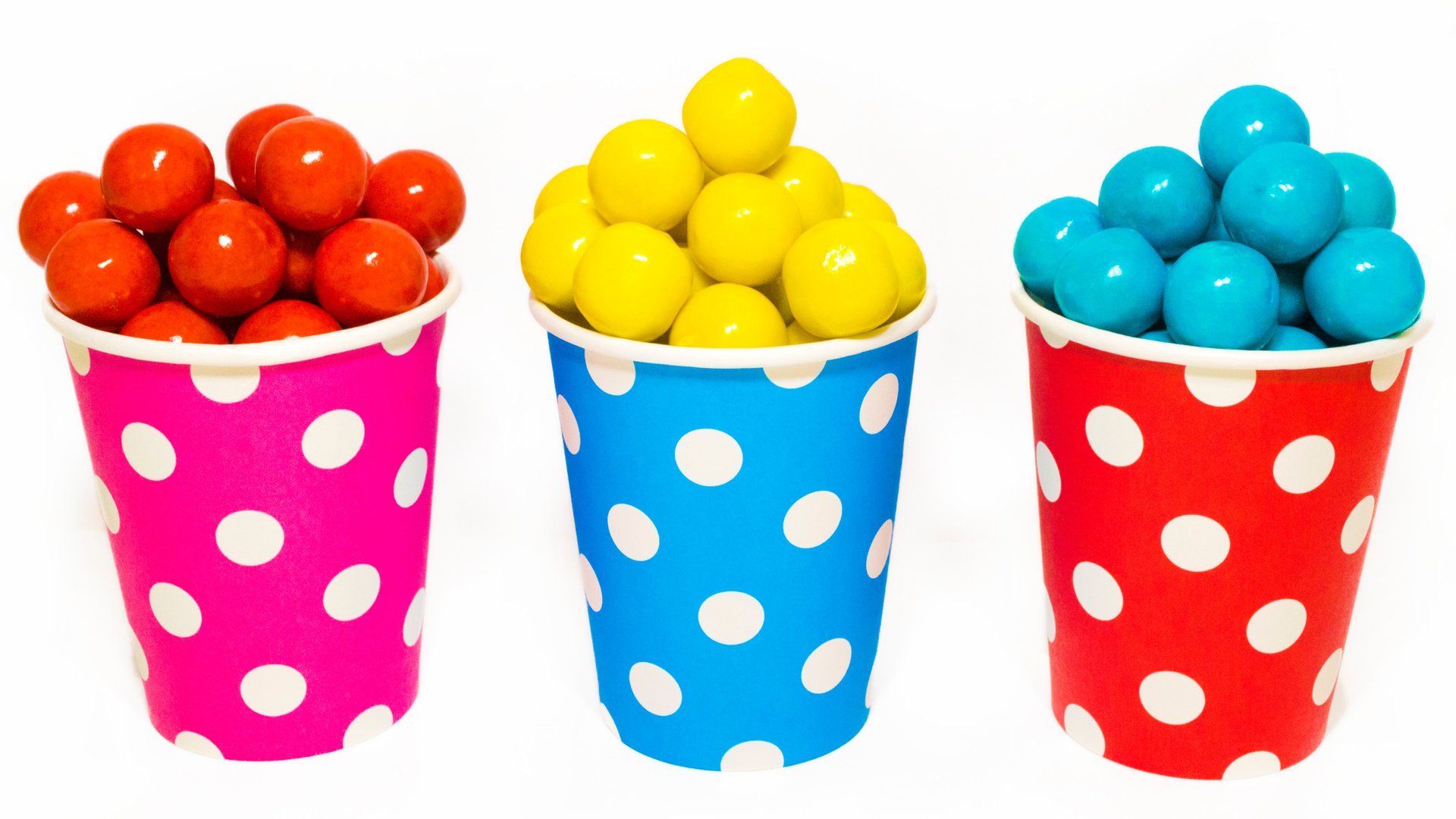 УЧИМ ЦВЕТА - СЮРПРИЗЫ и ИГРУШКИ спрятались СТАКАНЧИКИ в ГОРОШЕК - Маша и Медведь, Фиксики и Пони