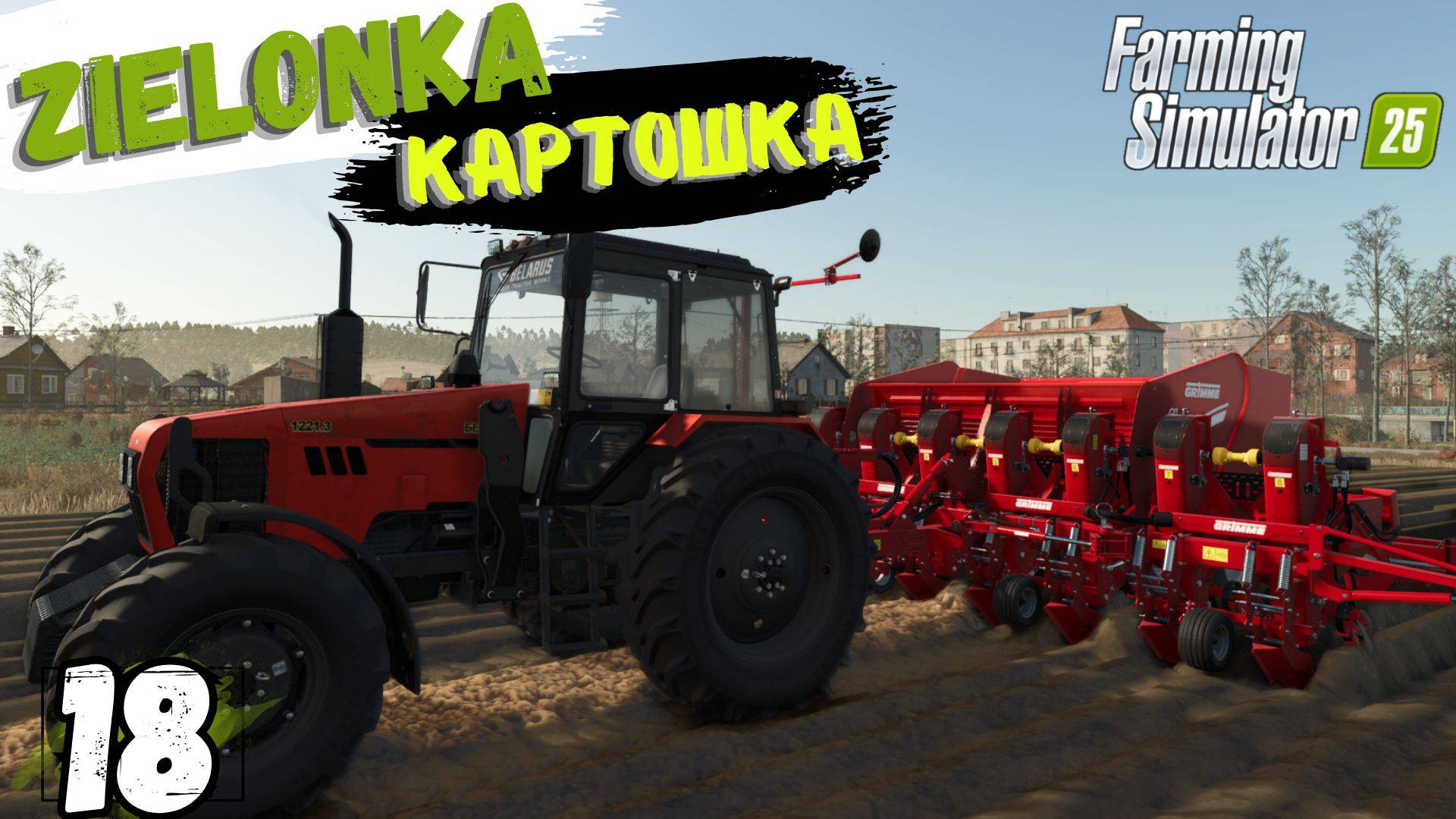 FS25 карта Зеленка, посадил картофель и засеял поле с овсом, 18 прохождение #ZIELONKA