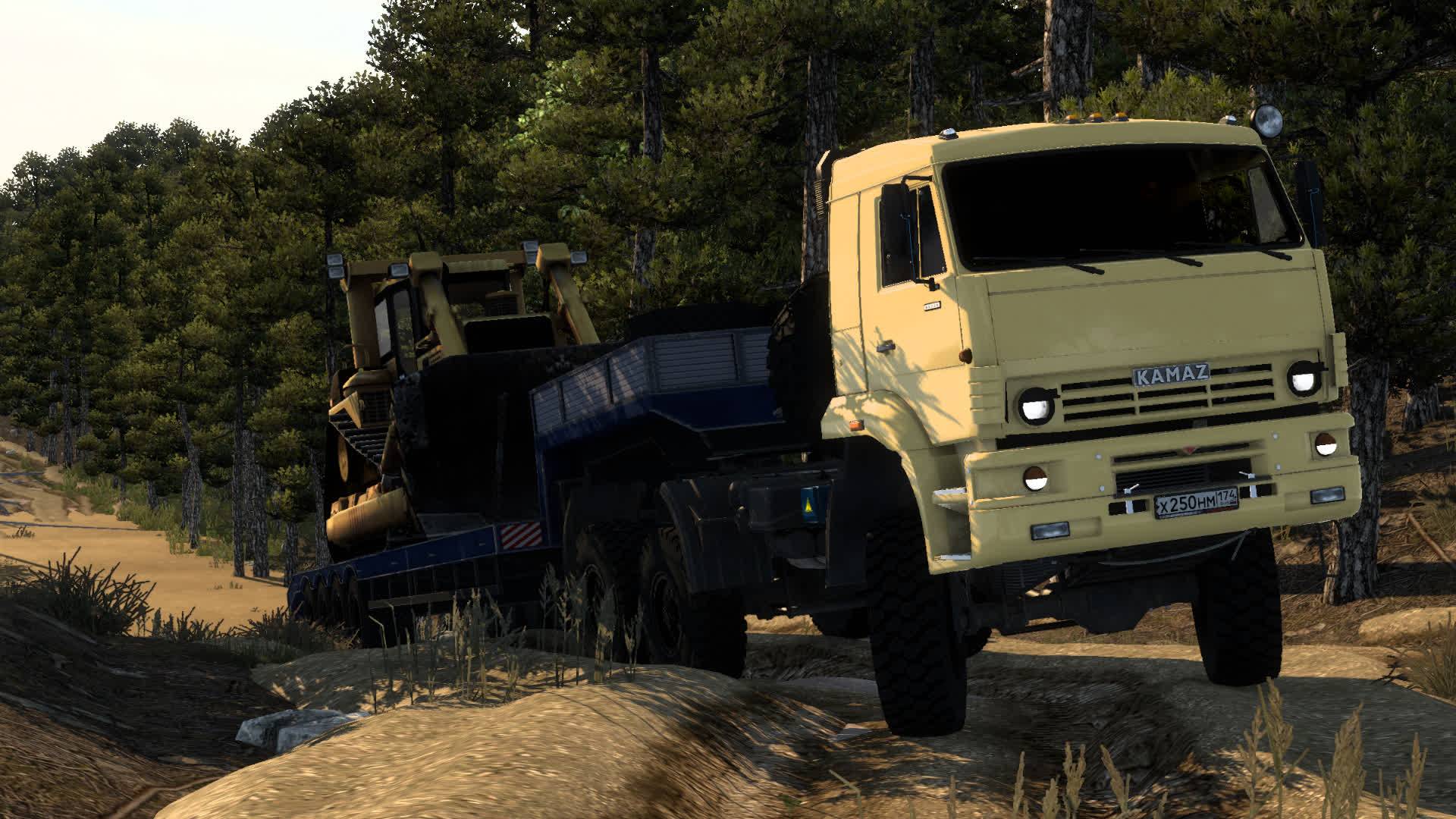 299 / ETS2 1.53 / Суровая Россия Забайкалье "R7" / КАМАЗ 65225 БАТЫР / Вот ОНО, БЕЗДОРОЖЬЕ!)))