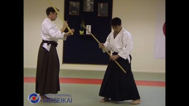 18 Aikido Jo Tai Ken Gyaku Hanmi Uchikaiten Sankyo Shishiya Sensei Sundsvall, 2001