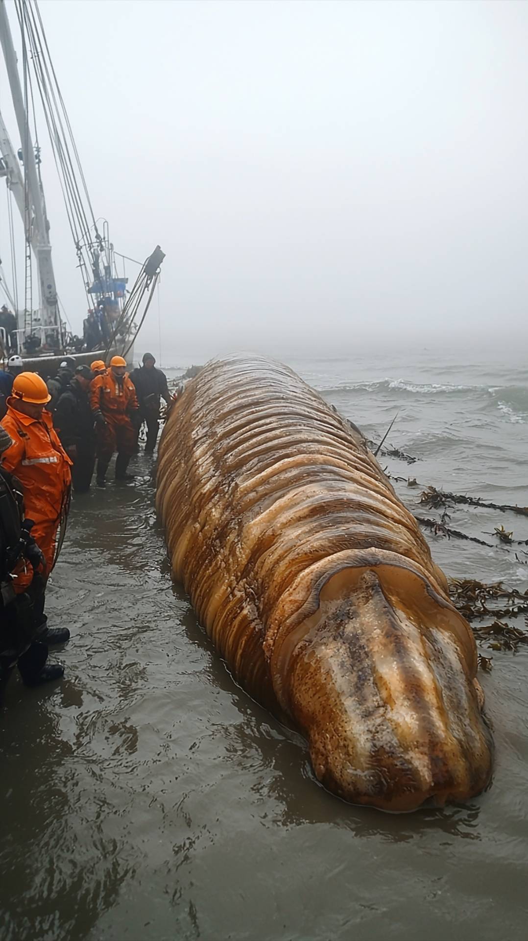 Морского червя Тритония (лат. Tritonius Marevus) выбросило штормом на берег #рыбалка