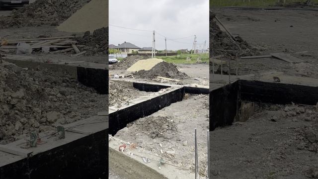 После заливки фундамента...