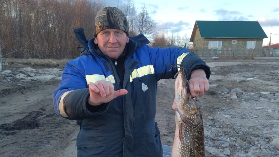 ловля щуки по первому льду.