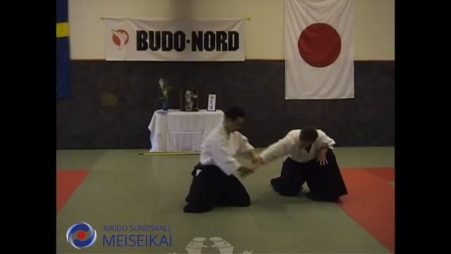 10 Aikido Suwariwaza Shomen Uchi Nikyo Shishiya Sensei, Sundsvall 2002