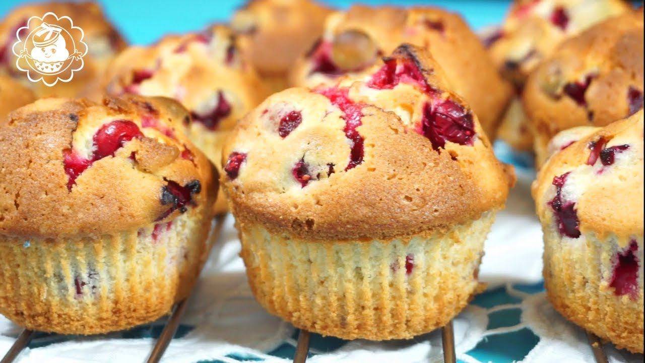Рецепт кексов с ягодами! Простой и вкусный рецепт.