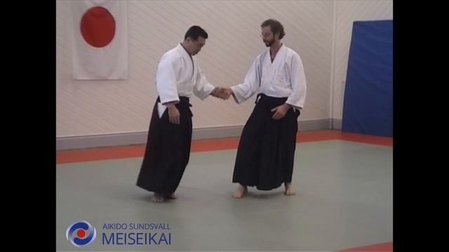 1 Aikido Gyaku Hanmi Tainotenkanho Shishiya Sensei Sandviken 2003