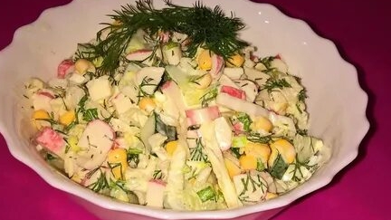 Салат "Красное море." Простые и вкусные рецепты.