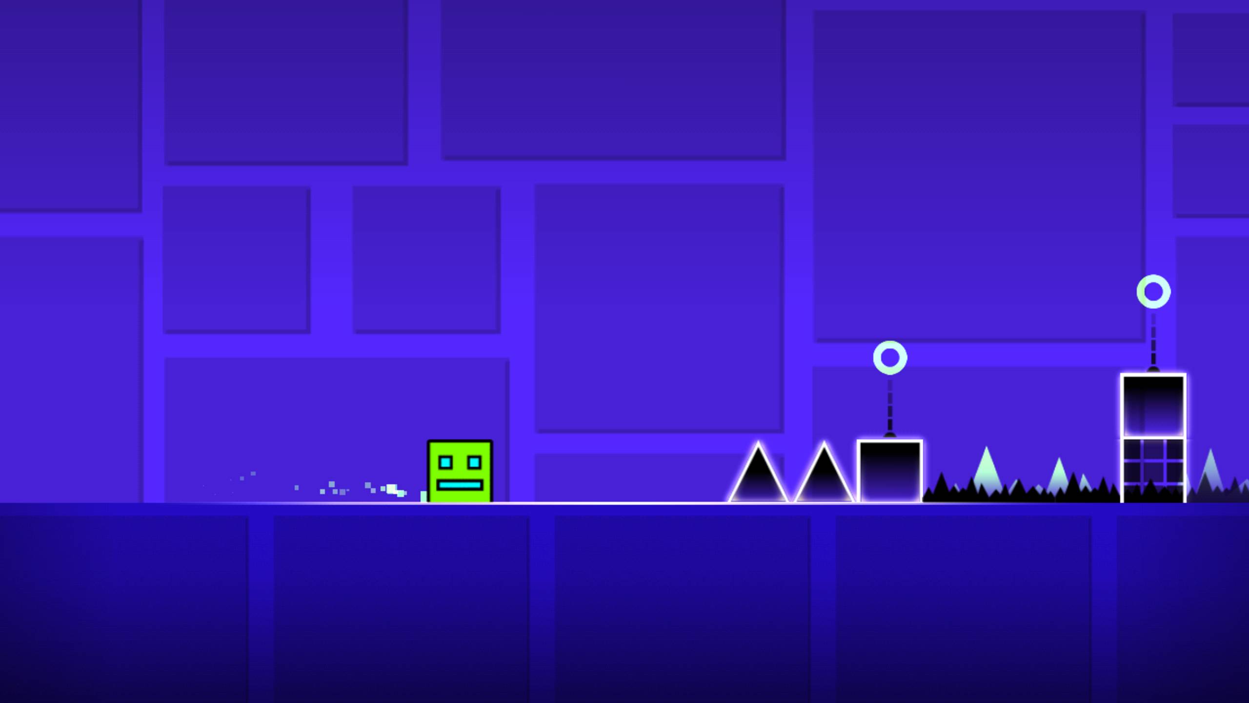 Пробую пройти geometry dash уровень stereo madness