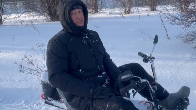 Тест-драйв Снегохода Биг, первый выезд!