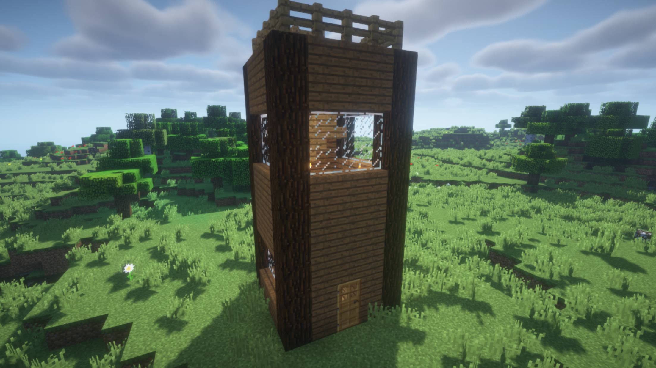 БАШНЯ ОХРАНЫ В МАЙНКРАФТ!