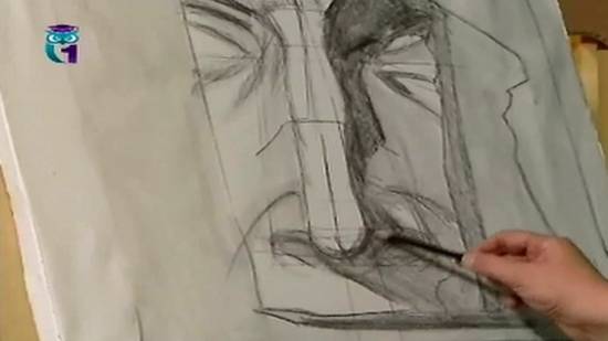 Уроки рисования # 5. Рисуем нос человека. Часть 1