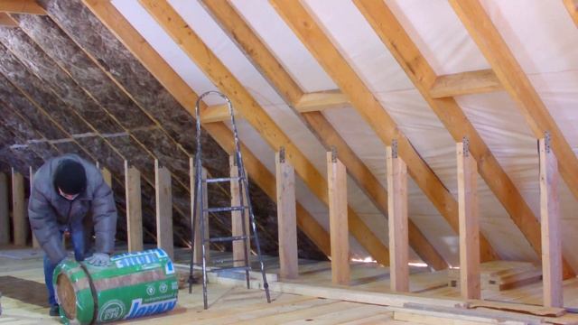 Утепление мансардной крыши изнутри своими руками минеральной ватой. | 🍀 Строю САМ