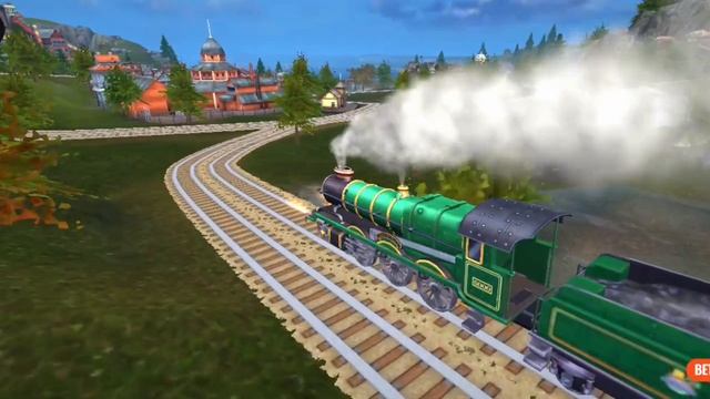 Залипательное видео с паровозиками из игры Railroad Empire