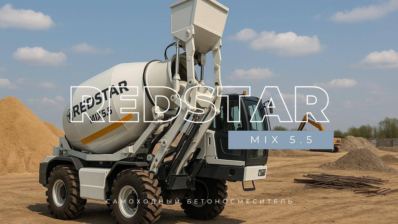 REDSTAR MIX 5.5 — это не просто бетоносмеситель