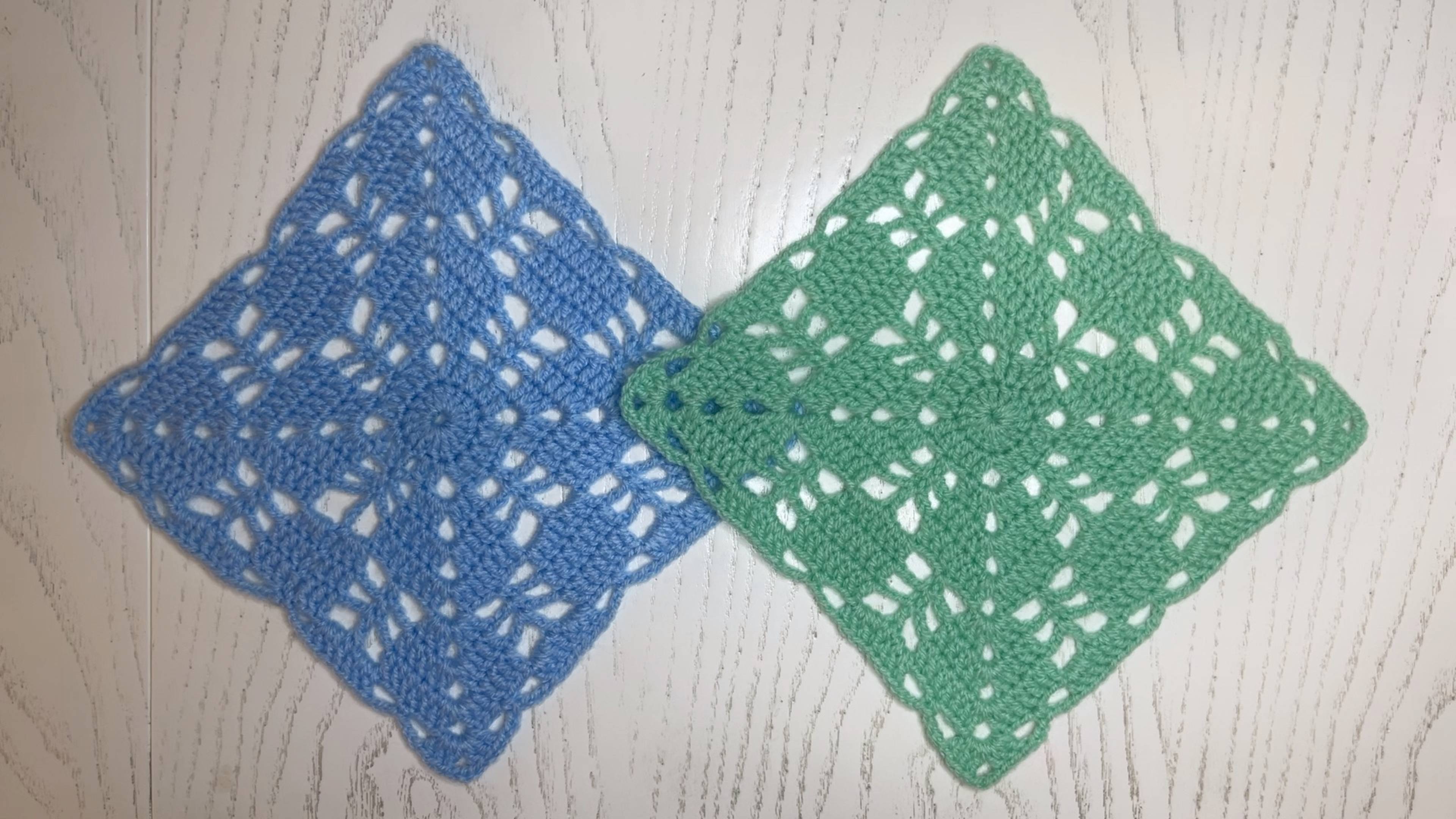 Ажурный Квадрат "Цветущие Листья"— Мастер-Класс по Вязанию Крючком