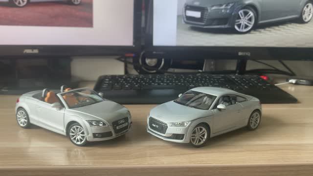 Обзор моделей Audi TT в масштабе 1/24 от Cararama и Welly