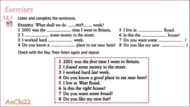 Unit 12 Twenty days - English Pronunciation in Use Elementary