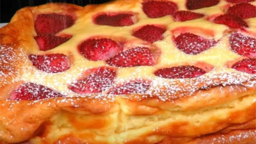 ТВОРОЖНАЯ ЗАПЕКАНКА с клубникой