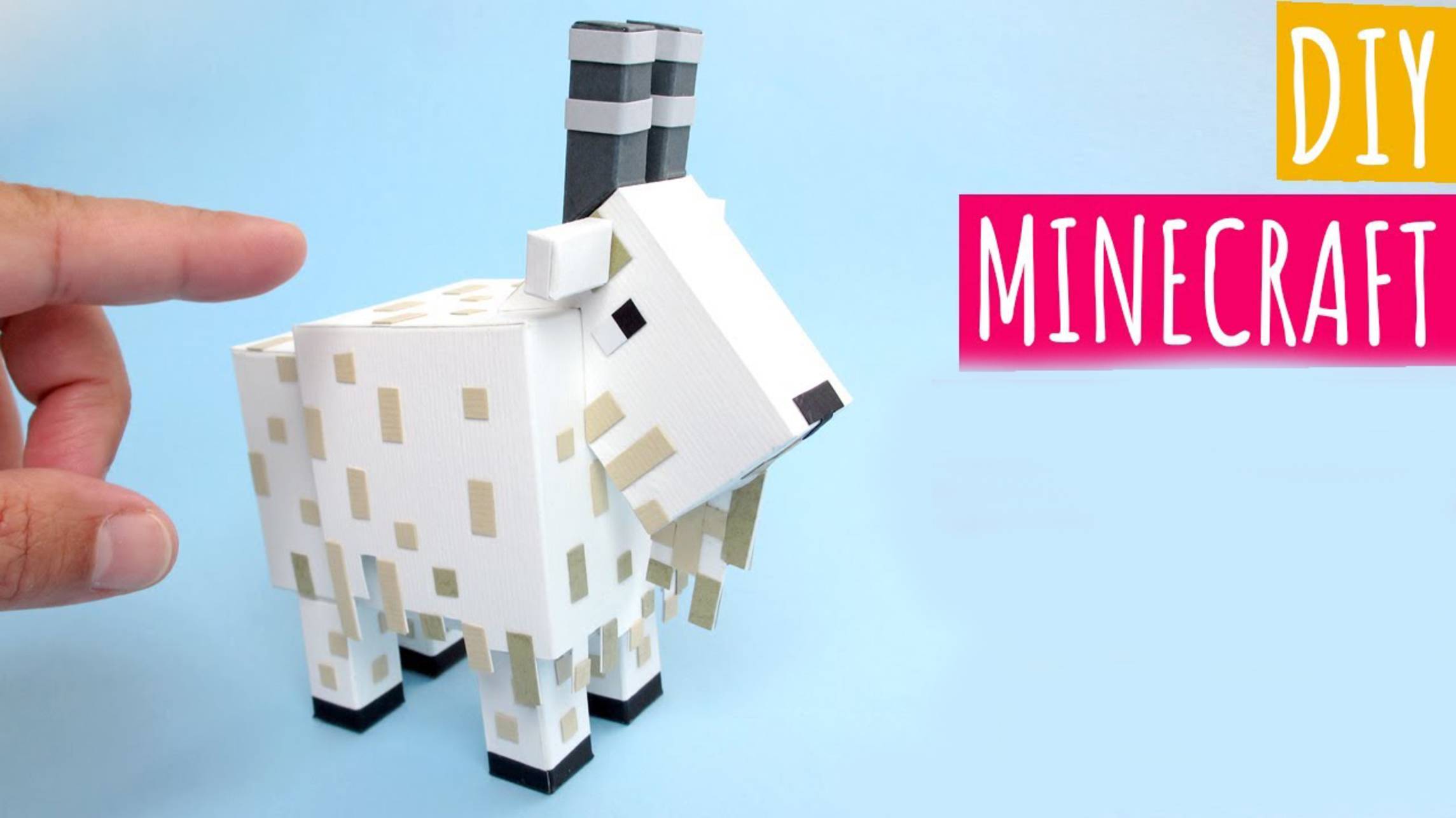 Оригами Майнкрафт козел из бумаги | Майнкрафт игрушка