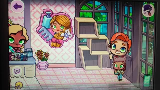 Лучшая семейка.  Артём и Алиса в парикмахерскую. 1ч. Аватар ворлд.