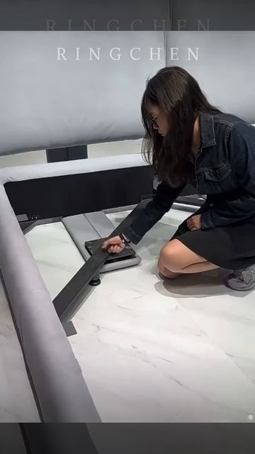 Механизм горизонтального поворота раздельной спинки кровати