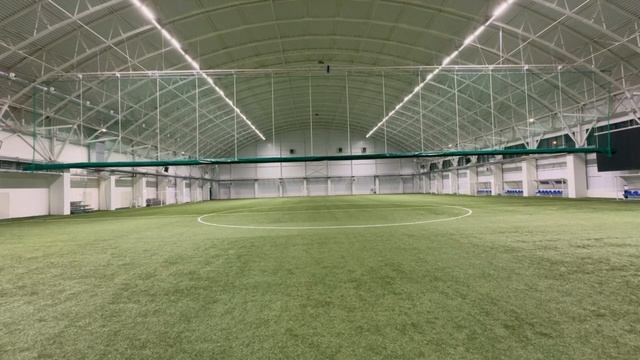 Система деления зала с электроприводом 45-50 м, Футбольный манеж Домодедово