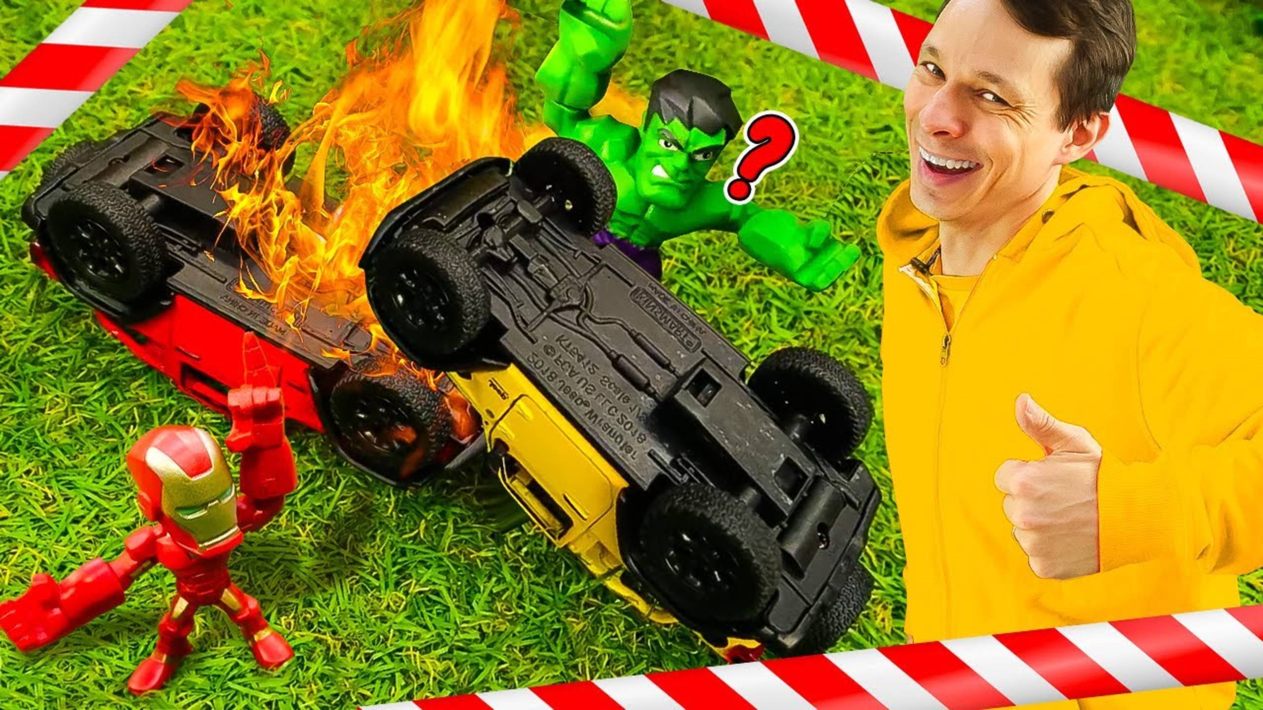 Супергерои чинят тачку! Халк против Железного человека