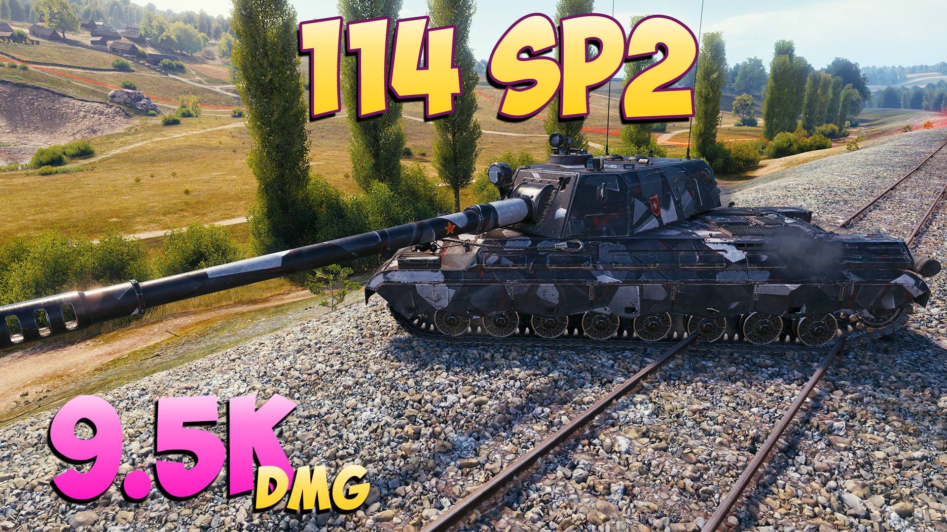 114 SP2 - 6 Фрагов 9.5K Урона - Впечатляющий! - Мир Танков