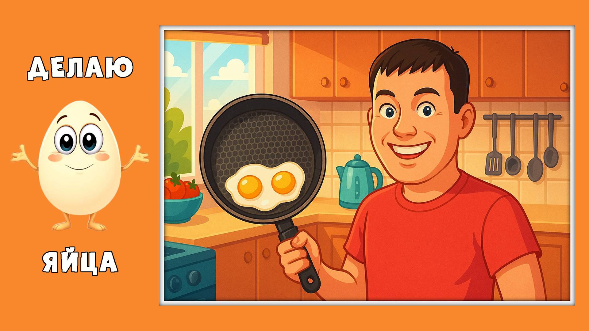 Яичница с помидорами