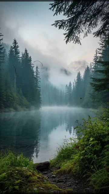 Релакс пение птиц ранним утром на лесном озере для отдыха и разгрузки нервной системы.