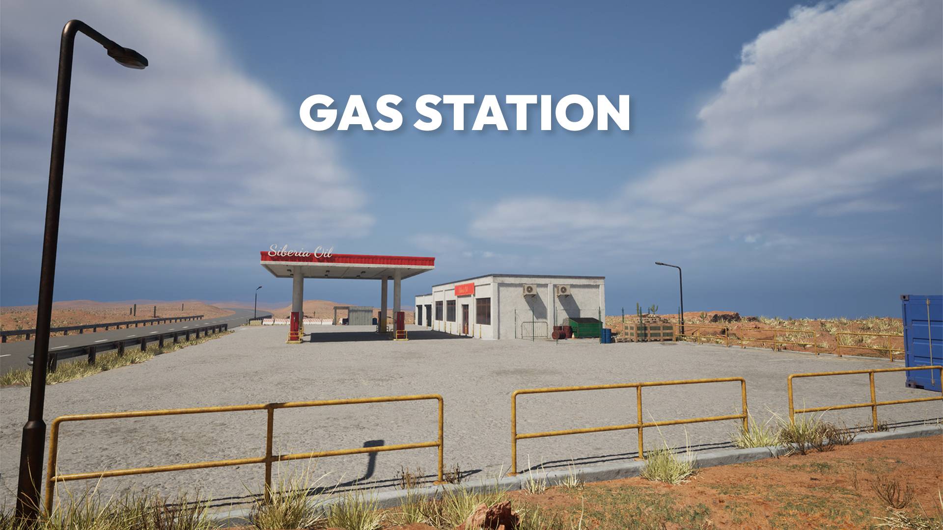 Gas Station. Environment.