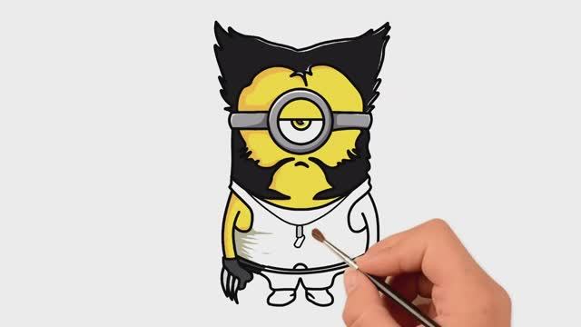 Как нарисовать одноглазого Миньона  Мило и Легко