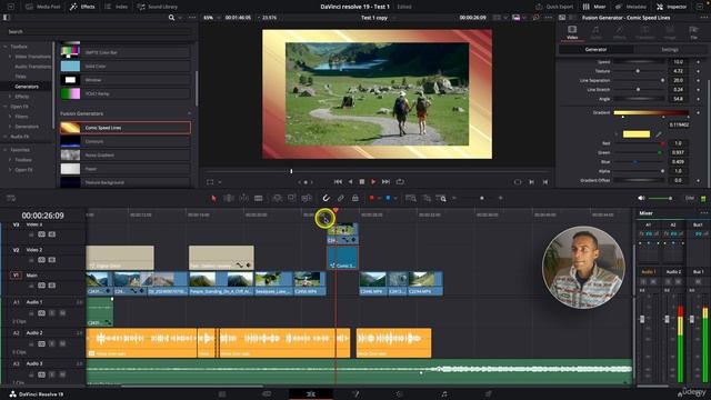 Davinci resolve - 3.12 - Generator Effects (Обучение)