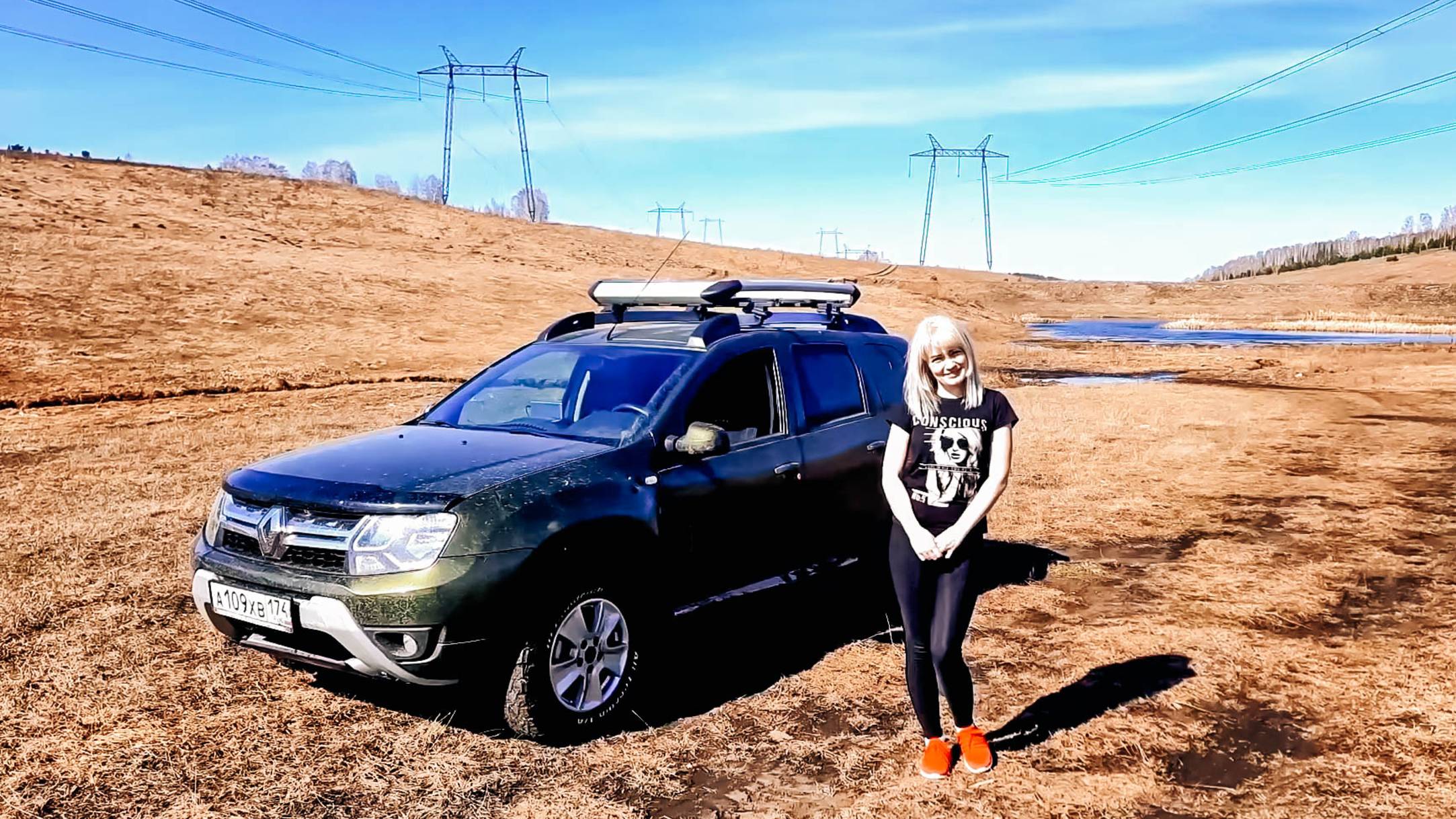 БЛОНДИНКА ПЕРВЫЙ РАЗ ВЫЕХАЛА НА БЕЗДОРОЖЬЕ