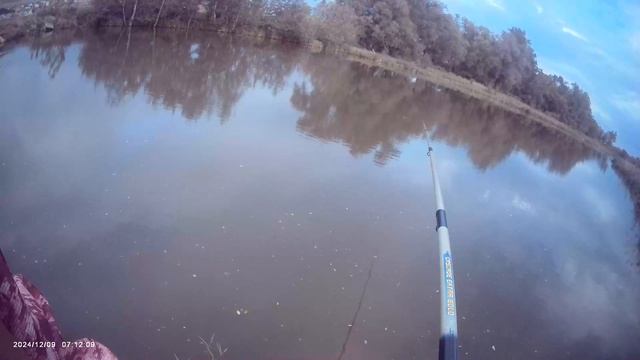 Начало есть... На боковой кивок с мормышкой с пучком опарыша🎣