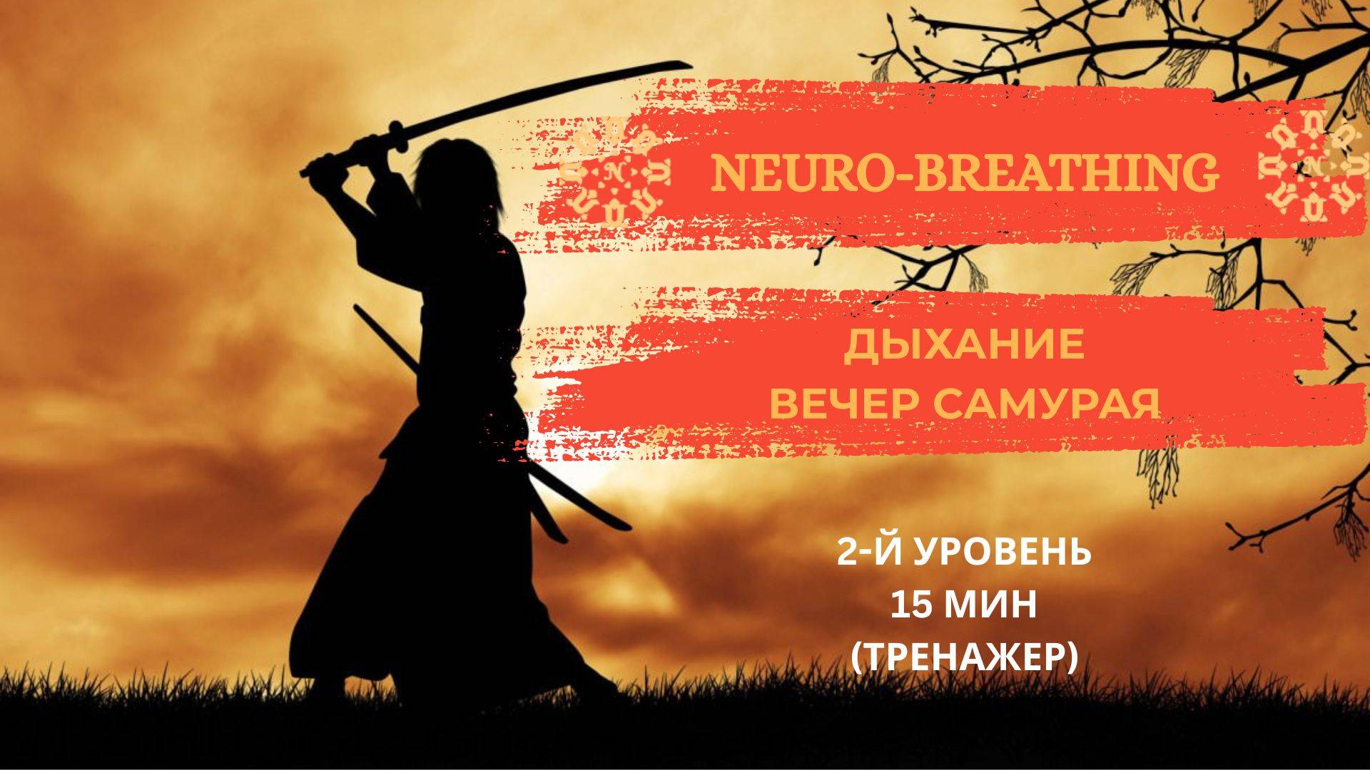 Нейродыхание. Внутренняя сила. Боевой дух. Самодисциплина. Практика из курса NeuroSamurai. 2 уровень