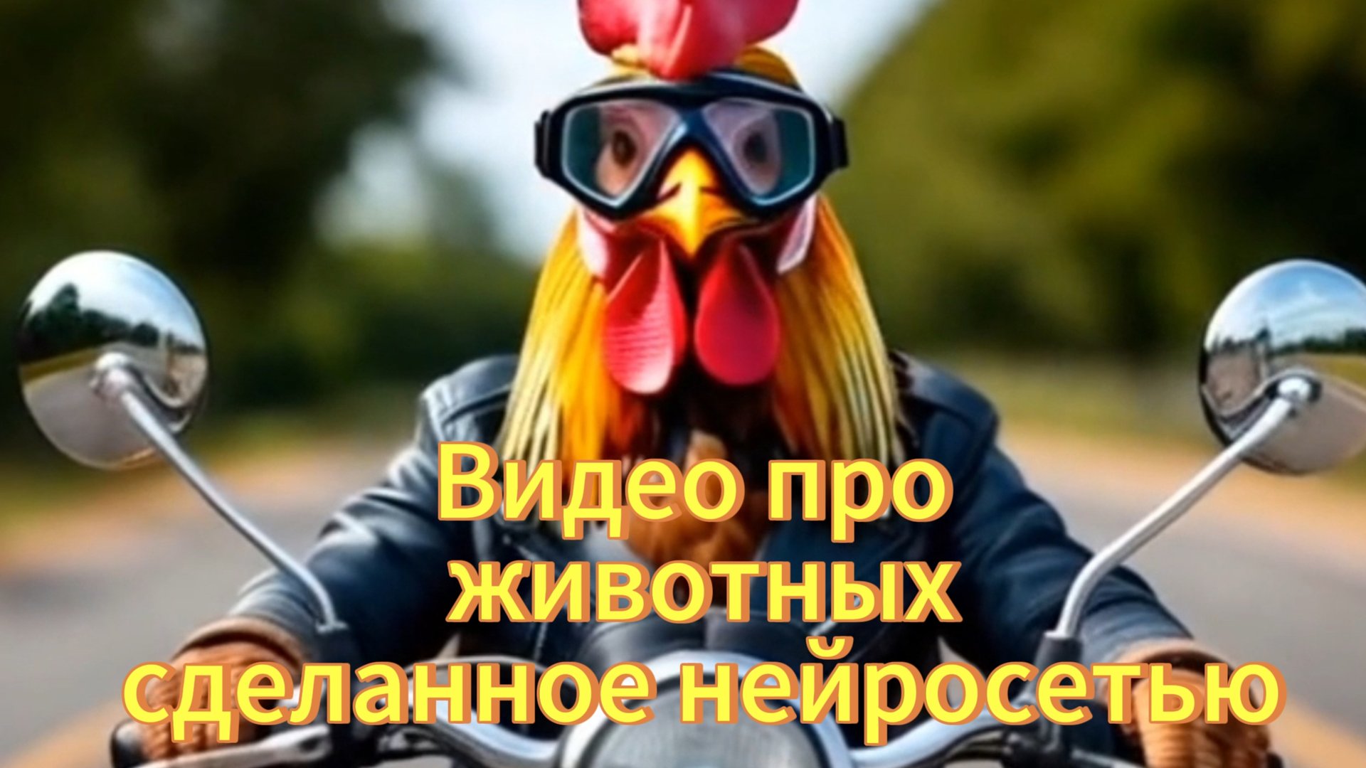 Смешные животные созданные нейросетью. Конь в пальто, Петух байкер и другие Прикол.Часть 2.