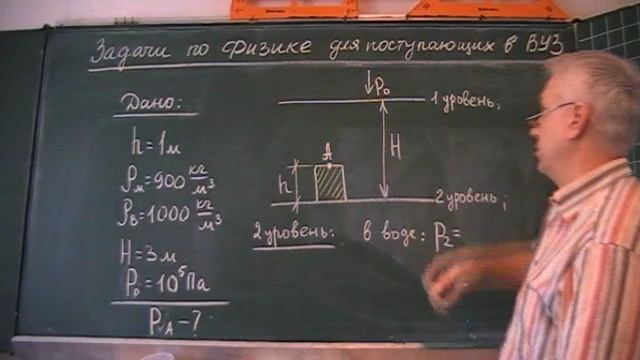 Определение давления на глубине